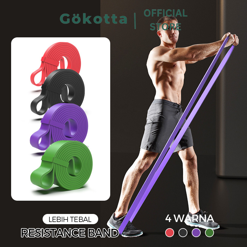 Jual GOKOTTA Long Resistance Bands/ Karet Fitness & Gym Latex ...