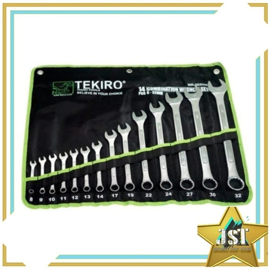 Jual KUNCI RING PAS TEKIRO 8-32 MM 14 PCS / KUNCI RING PAS SET TEKIRO 8-32 | Shopee Indonesia