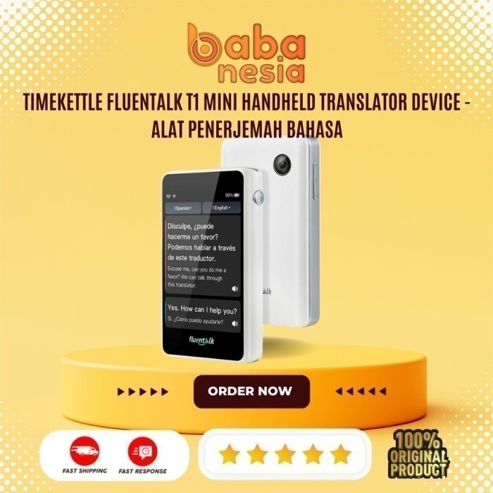 Jual TIMEKETTLE Fluentalk T1 Mini Handheld Translator Device - Alat ...