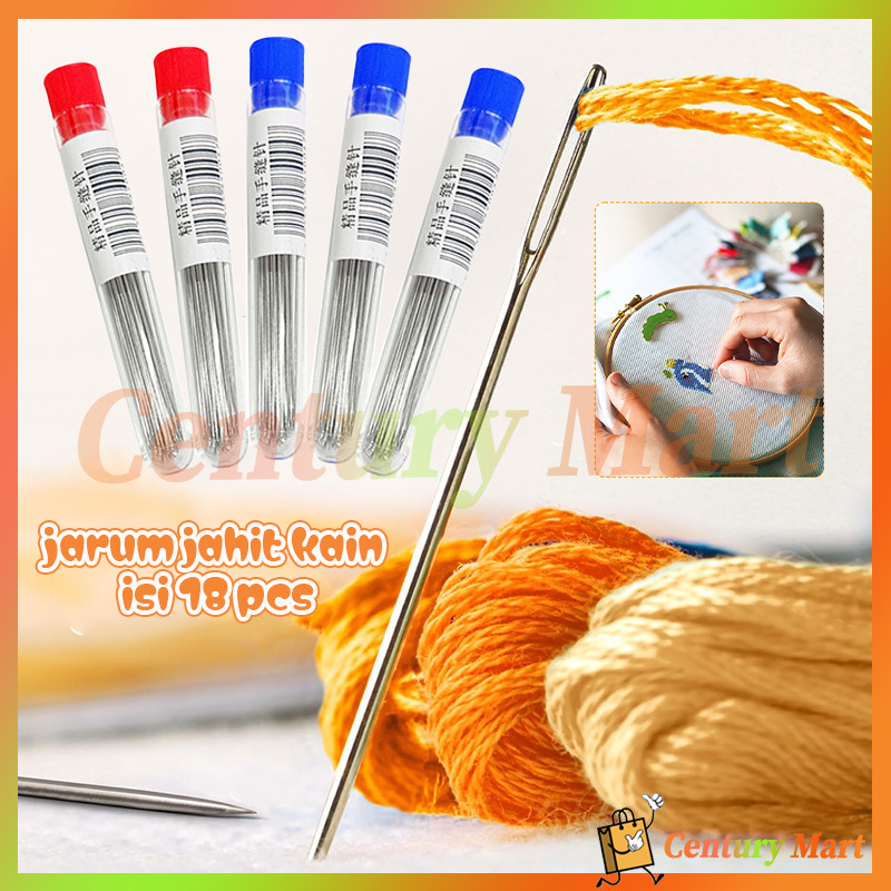 Jual 2pcs CM Set jarum jahit tangan/Mata Jarum Benang Jahit Baju ...