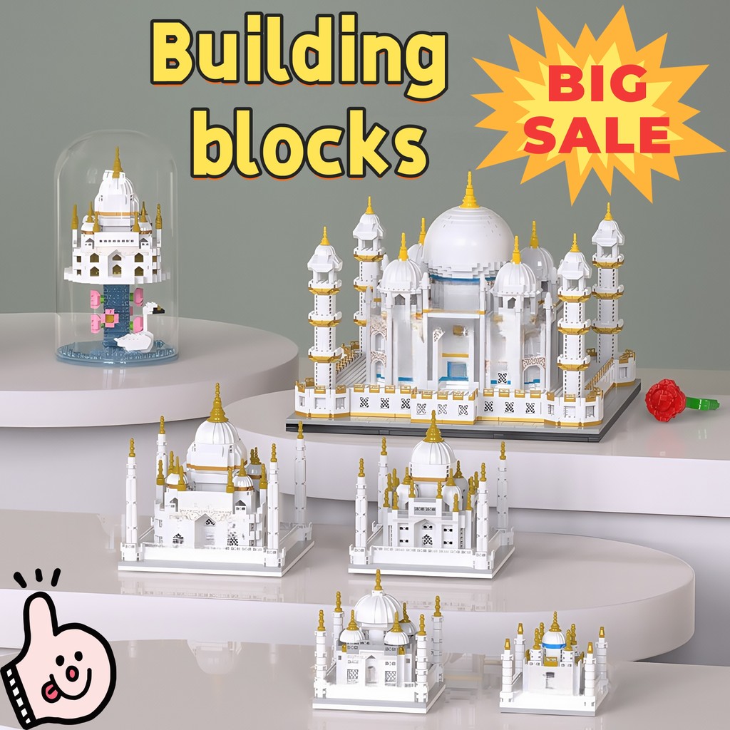 Jual Mainan Bricks Taj Mahal Arsitektur Terkenal di Dunia Mini 3D ...