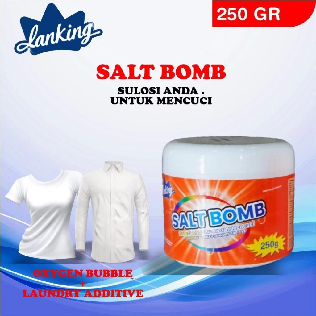 Jual JC 99.9% Effective Powder Stain Remover Salt Bomb For Washing ...
