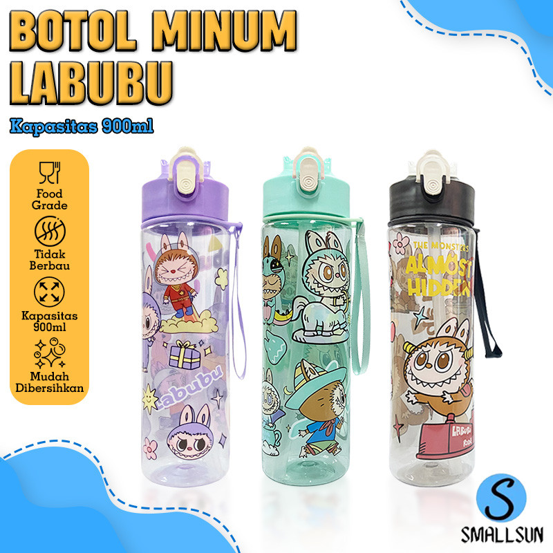 Jual [SS] Botol Minum Karakter Labubu 900ml Bottle Water Labubu Viral Botol Minum Anak Sekolah ...