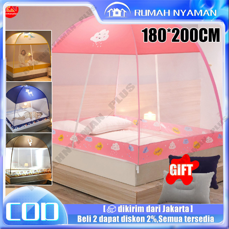 Jual kelambu tidur Portable 180x200cm Baru Tahan Debu Kelambu Lipat ...