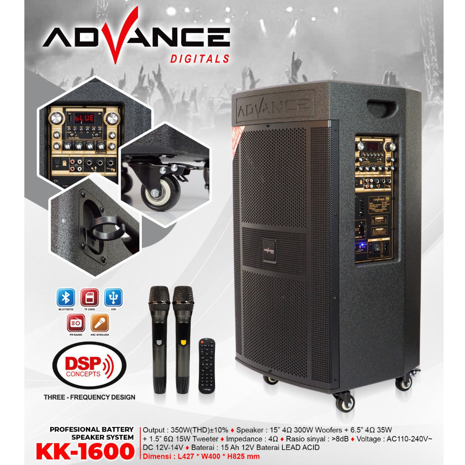 Jual SPEAKER ADVANCE KK-1600 15" - KK1500 /Speaker Meeting / Speaker ...