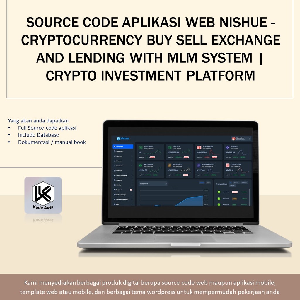 Jual SOURCE CODE APLIKASI WEB NISHUE - CRYPTOCURRENCY BUY SELL EXCHANGE AND LENDING WITH MLM ...