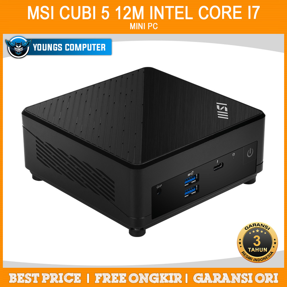 Jual MSI MINI PC CUBI 5 12M Intel Core i7 1255U Gen 12th Black (12M ...