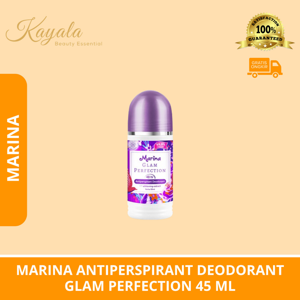 Jual MARINA ANTIPERSPIRANT DEODORANT GLAM PERFECTION 45 ML | Shopee ...