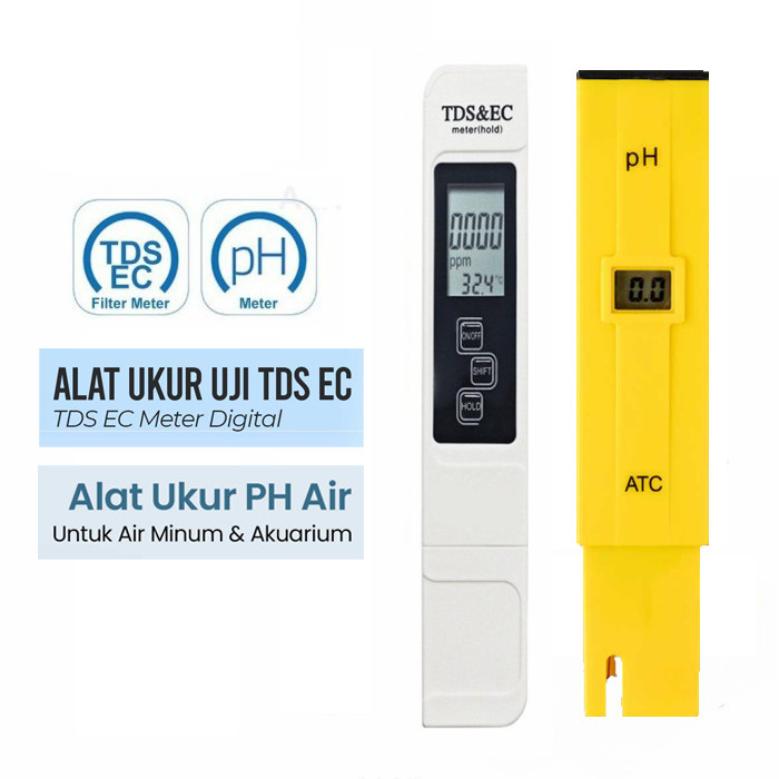 Jual SET ALAT UKUR UJI TES CEK PH AIR TDS EC METER DIGITAL PENGUKUR ...