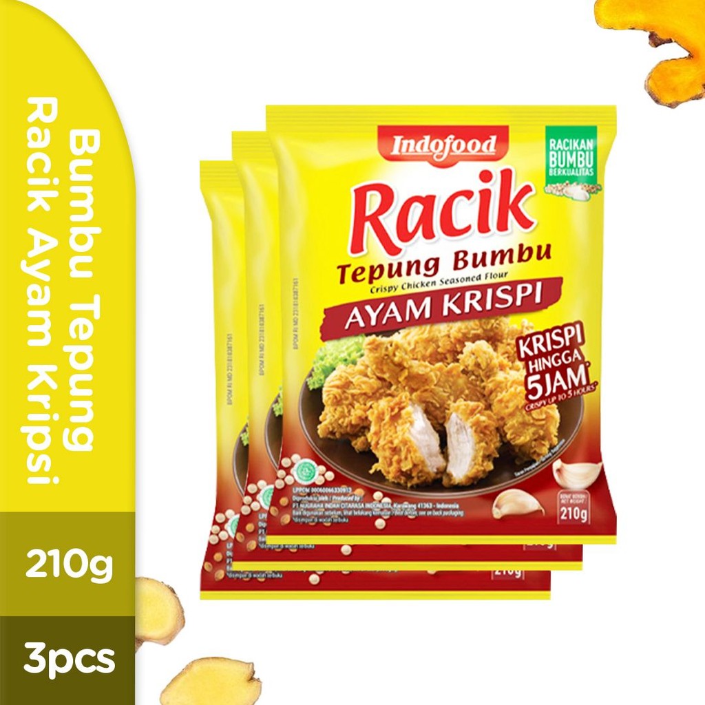 Jual Tepung Racik Ayam Krispi 210gr - 3 pcs | Shopee Indonesia