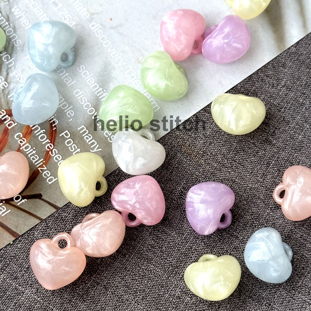 Jual 15 gr Manik-manik Shimmer Mica - CHARM HEART TEBAL | Shopee Indonesia