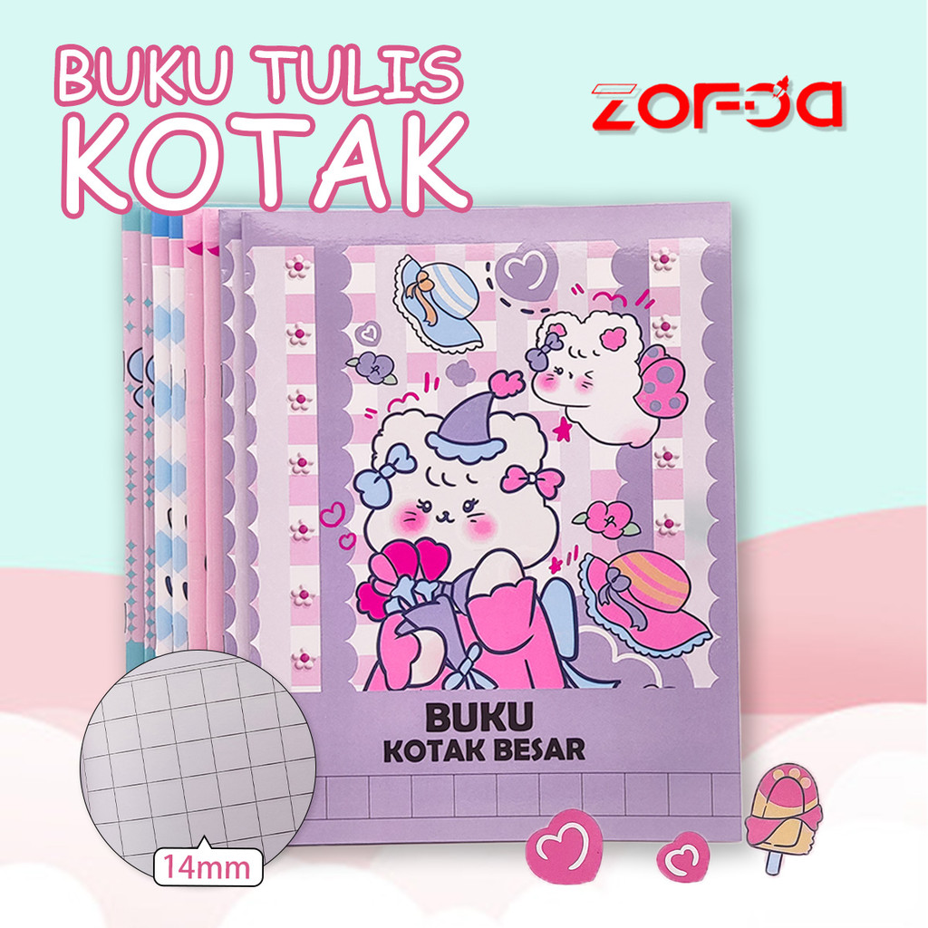 Jual [14mm Kotak] 38 Lembar Buku Grid Buku Catatan Kertas Grid Buku ...