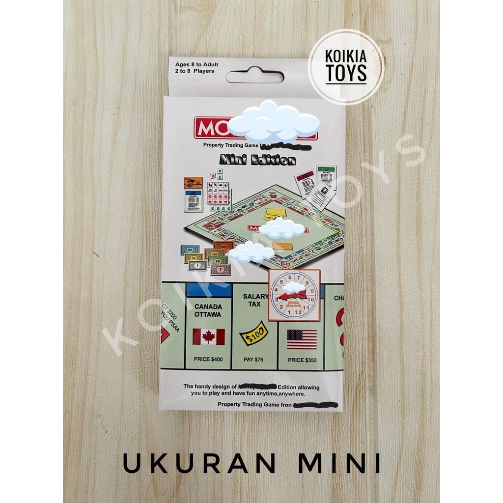 Jual Mainan board game anak monopoli edisi MINI | Shopee Indonesia