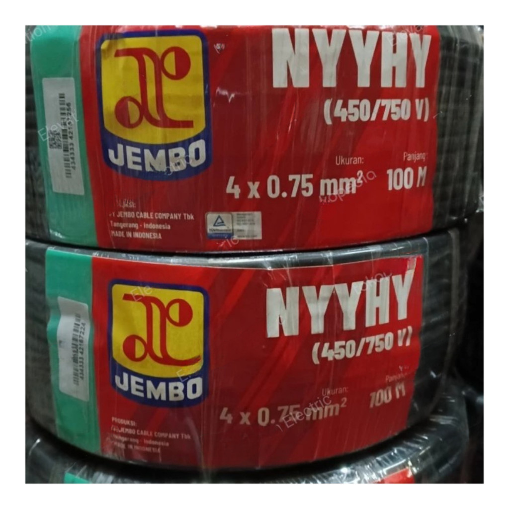Jual Kabel NYYHY 4x0,75 4x0.75 mm JEMBO Roll 100 Meter Serabut | Shopee Indonesia