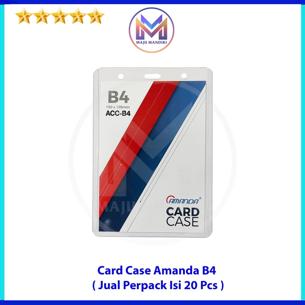 Jual Card Case Amanda Ukuran B4 / Tempat Kartu Panitia Name Tag Isi ...