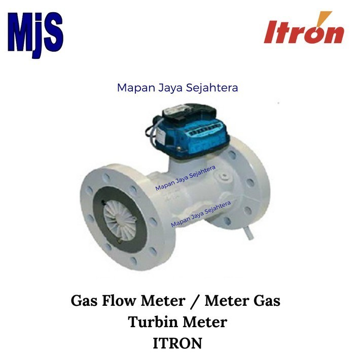 Jual Gas Meter / Flow Meter Gas G250 DN 80 Turbine Meter ITRON ...