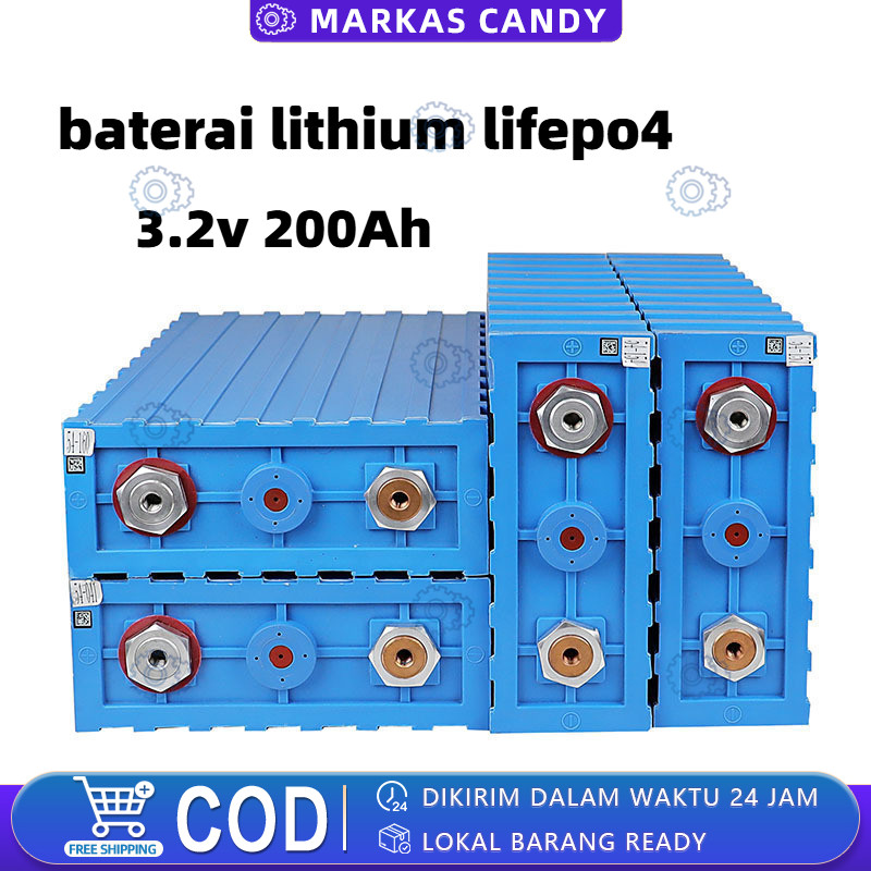 Jual Baterai Lithium CALB Lithium Ion Lifepo4 3.2V 200Ah Set Isi 4 Baterai Gratis Mur dan Bus ...