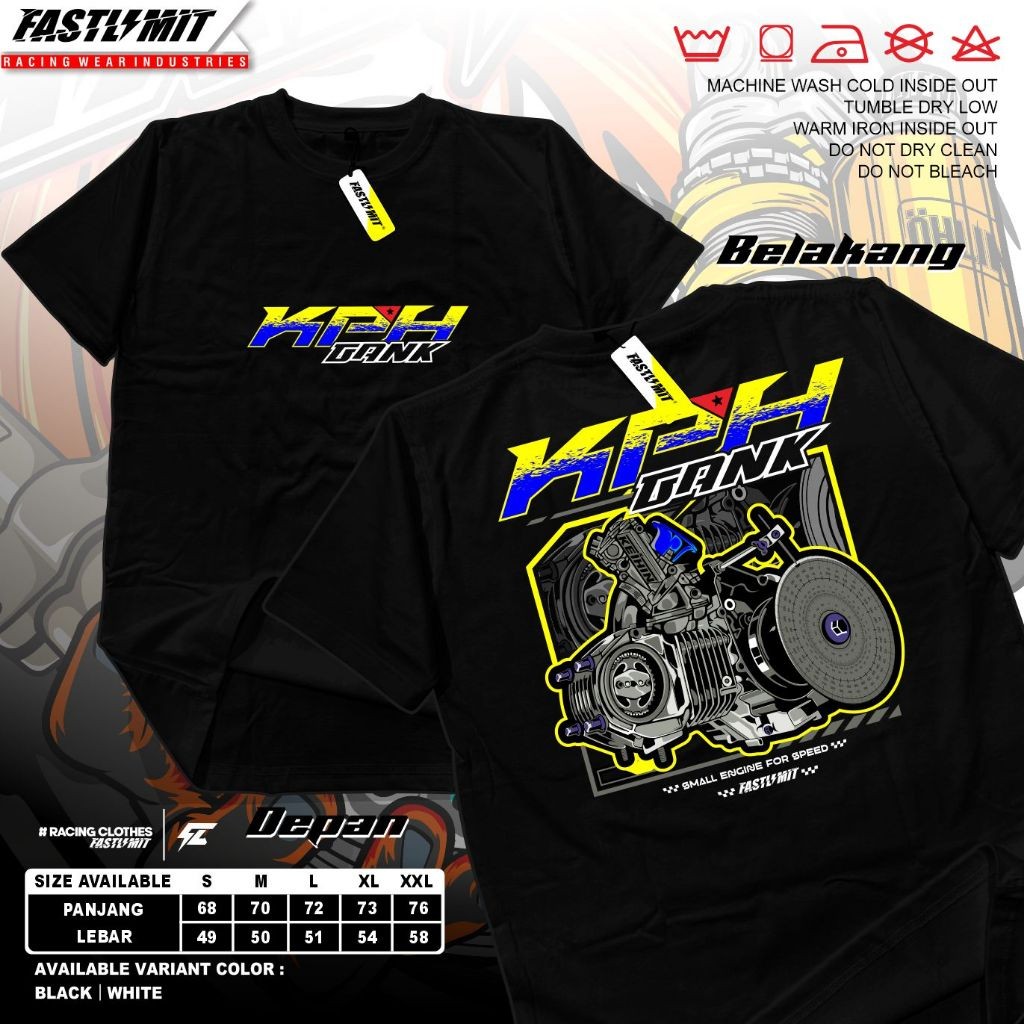 Jual Kaos Racing KPH Gank Sleep Engine Time To Fast Baju Distro Mekanik ...