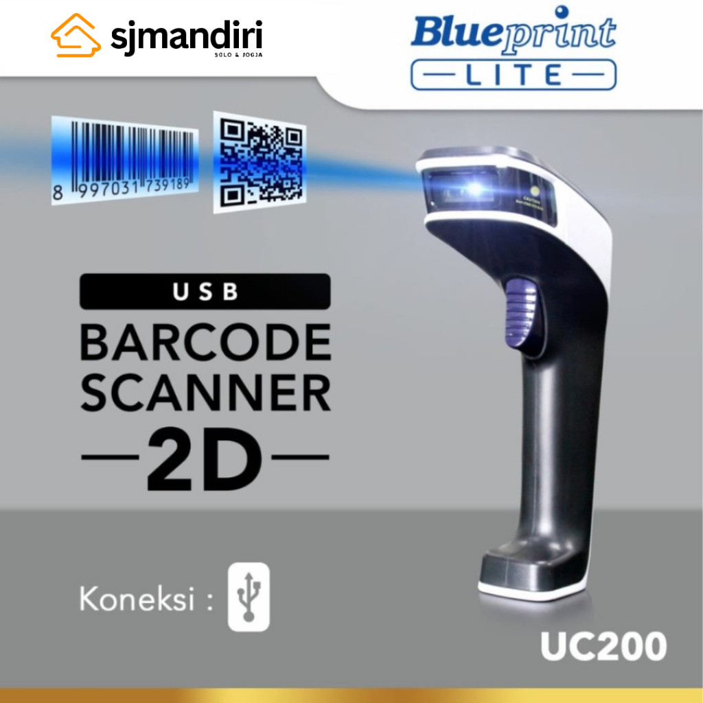 Jual SW MALL Blueprint UC200 Barcode Scanner QR Code Scaner Infrared ...