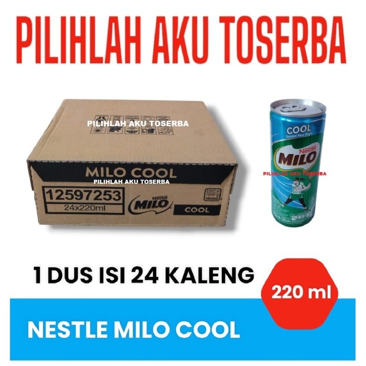 Jual Susu Milo Kaleng Coklat COOL SENSASI RASA DINGIN 220 ml - (1 dus ...