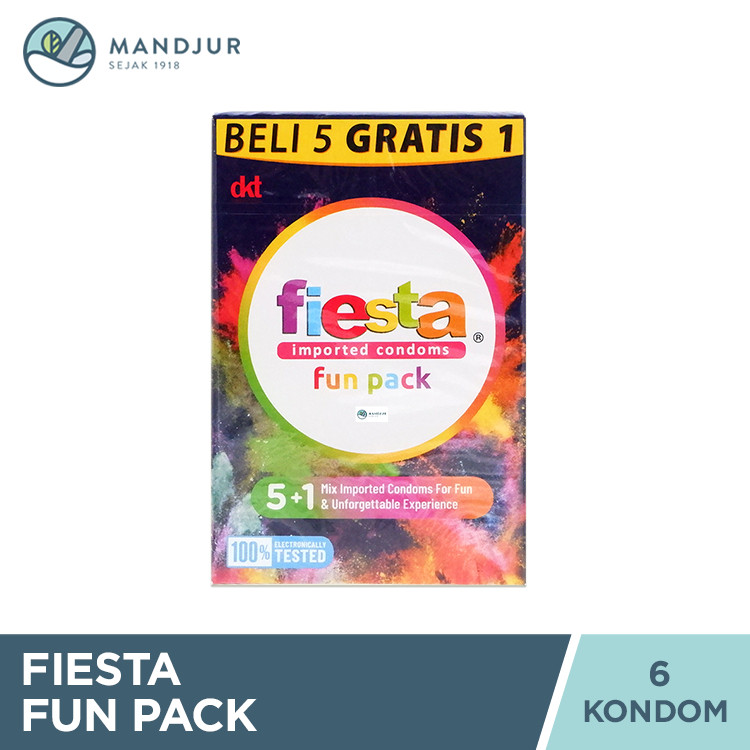 Jual Kondom Fiesta Fun Pack 6 Pcs | Shopee Indonesia