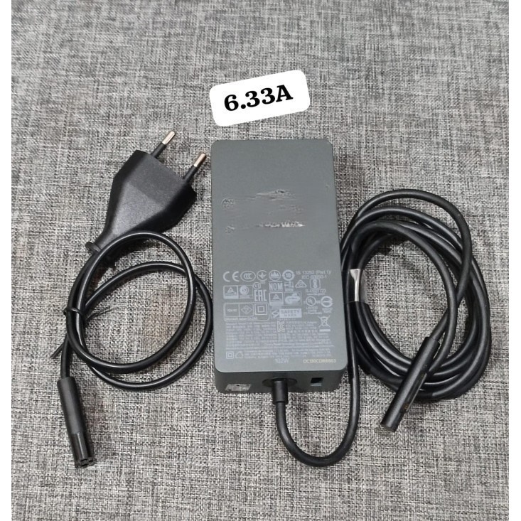 Jual Adaptor Microsoft Surface Book 2 Surface Studio 15V 6.33A 102W ...