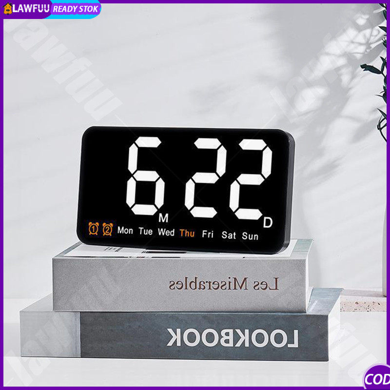 Jual LED Jam Meja Dinding Digital Dengan Suhu Layar Besar Dan Fitur ...