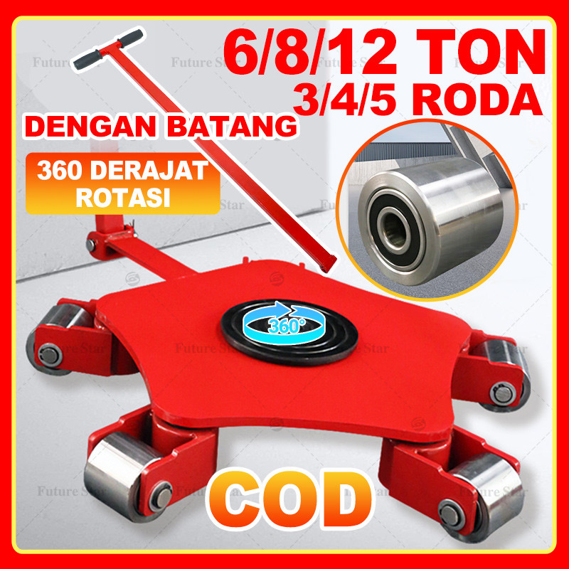 Jual Roda Pemindah Barang 6 -12 Ton Machinery Roller Mover Carrier Tank ...