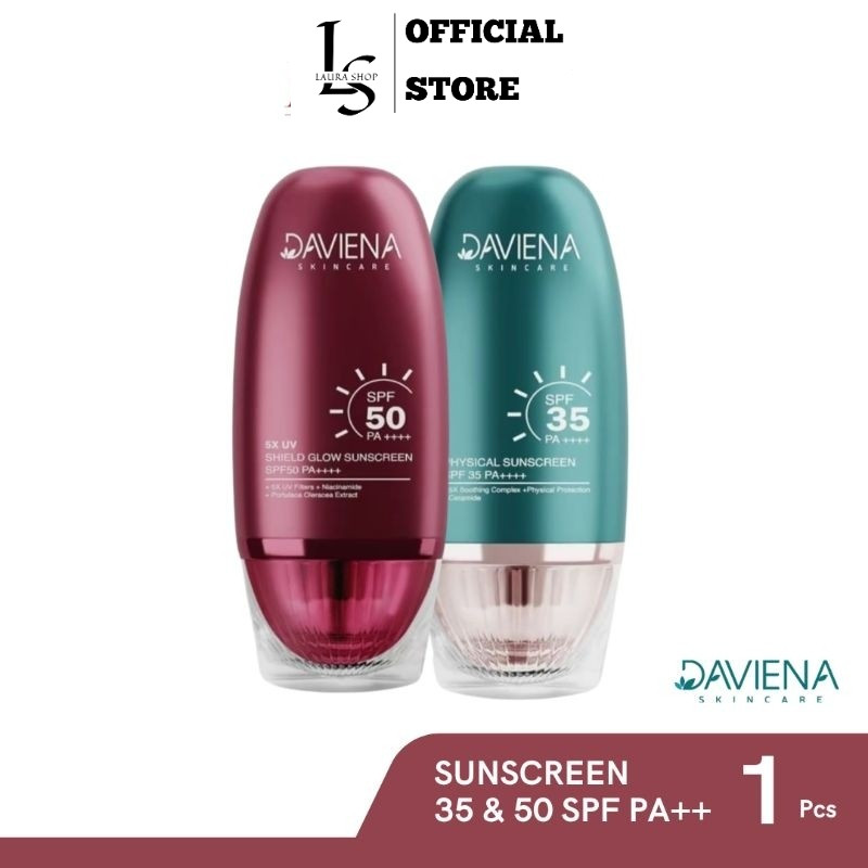 Jual DAVIENA - Sunscreen SPF 50 UV Shield Original Sunscreen Pelindung ...