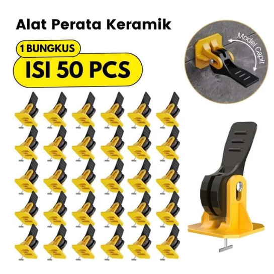 Jual Leveling Tool Alat Perata Keramik Granit Tile Leveling SET 50 Pcs ...