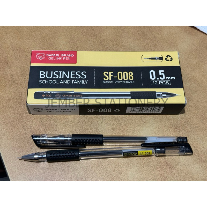 Jual (12pcs) Pulpen Gel Safari SF008 | Shopee Indonesia