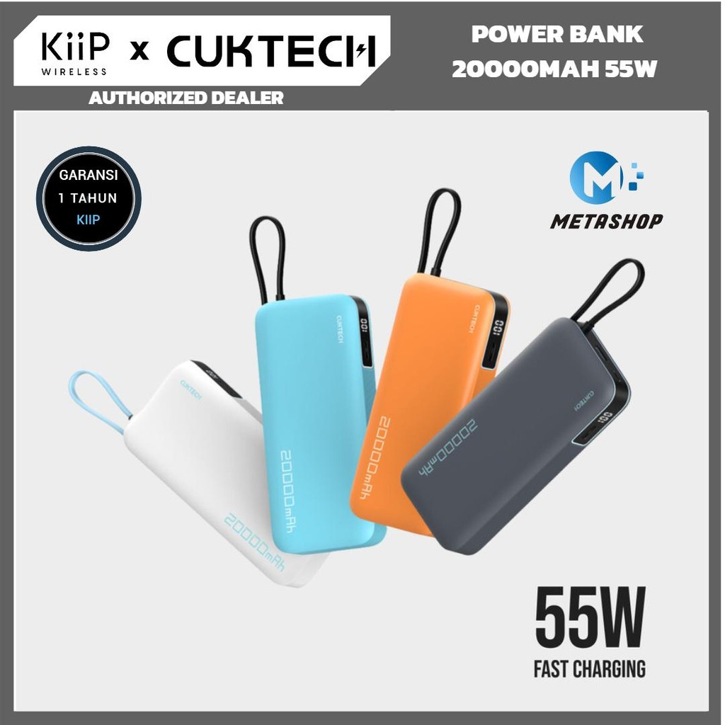Jual KIIP X CUKTECH CP253L Power Bank 20000Mah 55W USB Type-C Fast ...