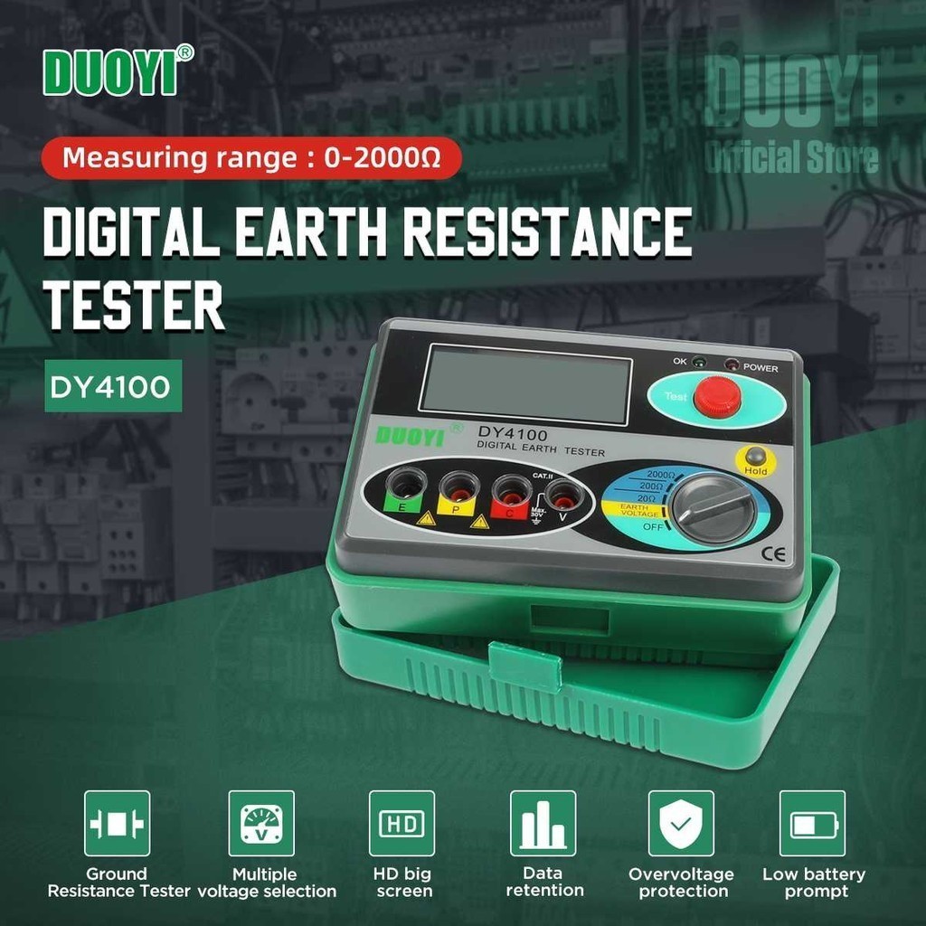 Jual DUOYI Alat Ukur Hambatan Resistansi Tanah Ground Resistance Tester ...