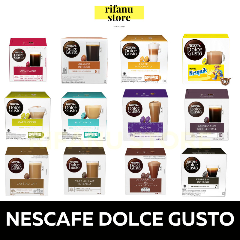 Jual Nescafe Dolce Gusto Capsule Coffee NDG Original All Varian ...