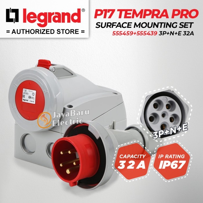 Jual Legrand Paket Set Plug Surface Mounting Socket 3P+N+E / 5 Pin 32A ...