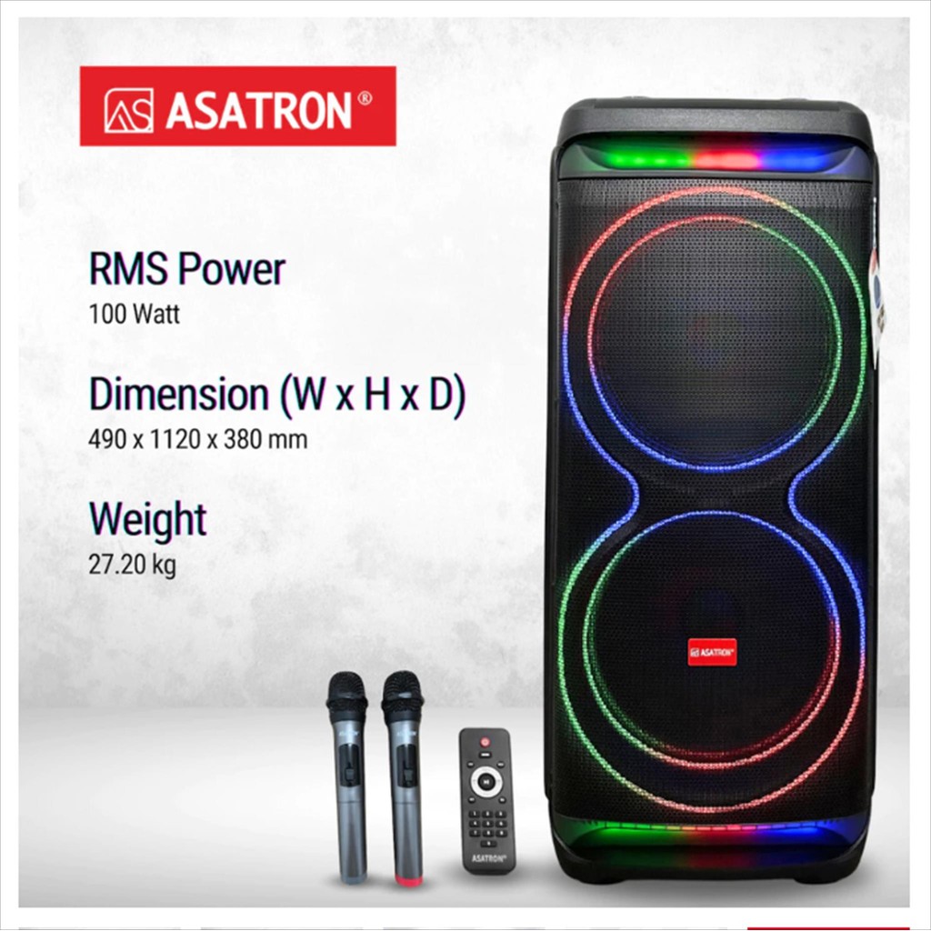 Jual ASATRON SPEAKER 15 INCHI 2 MIC MEGABLAST | Shopee Indonesia