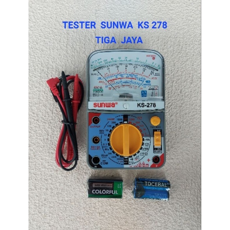 Jual Multi Tester Avometer Analog Sunwa KS 278 Dos Biru Bujan Sanwa ...