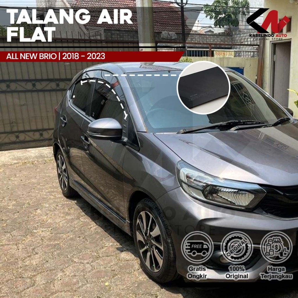 Jual Talang Air Pintu Mobil HONDA All New Brio 2018 - 2024 Model Flat Rata 4 Pintu | Shopee ...