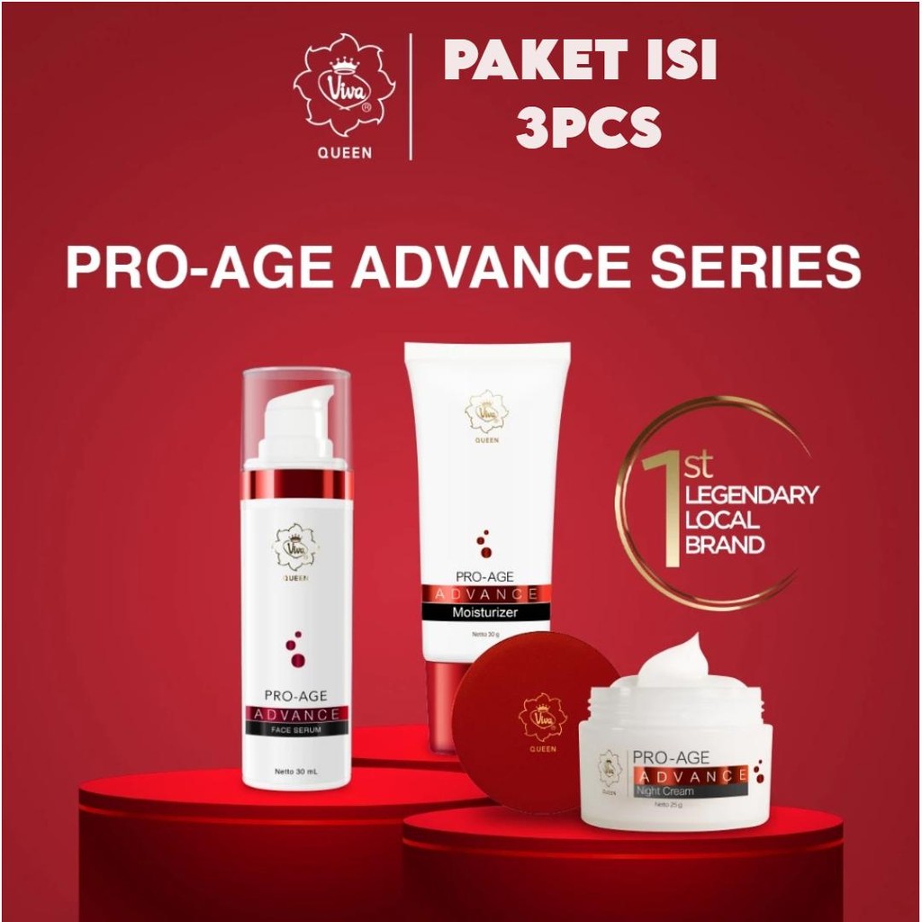 Jual PAKET VIVA PRO AGE ADVANCE PAKET CREAM DAY SERUM NIGHT ISI 3PCS ...