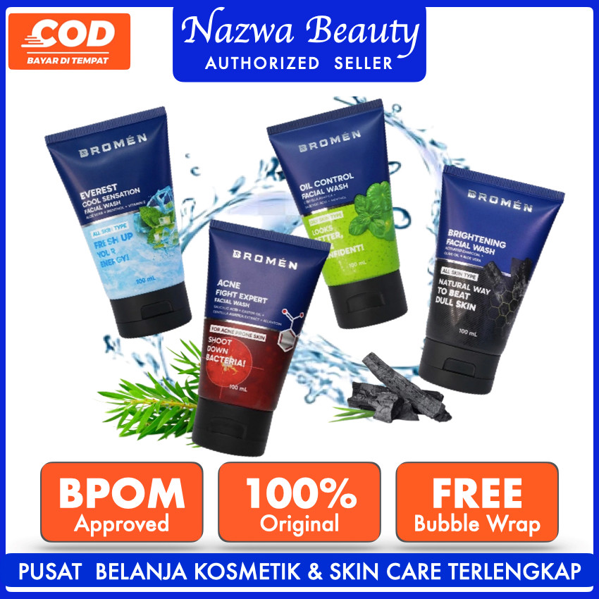 Jual Nazwa Beauty BROMEN - Facial Wash Series 100ml | Brightening ...