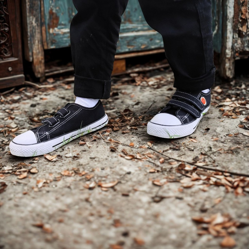 Jual MB SEPATU ANAK SEKOLAH POLOS PAUD TERBARU TK BLACK LAKILAKI SD ...