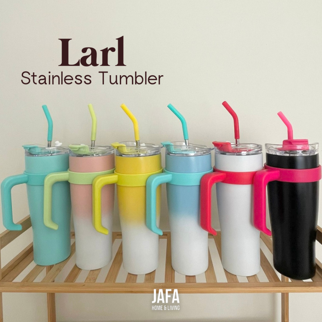 Jual LARL Tumbler Stainless Steel Bahan Besi Anti Karat Besar Estetik ...