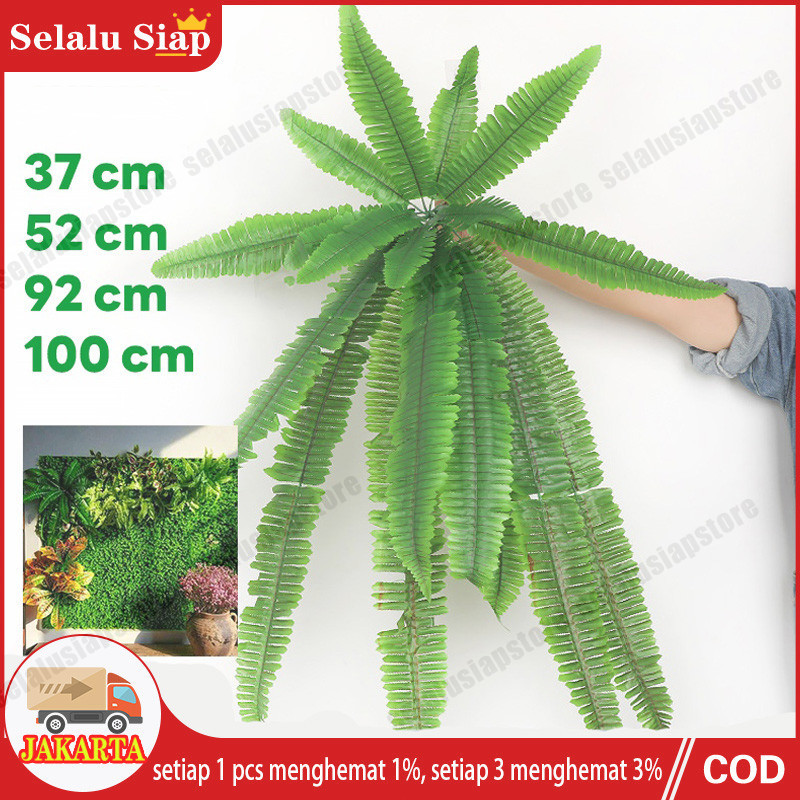 Jual 52/95/100Cm Daun Pakis Tanaman Hias Artifisial Dekorasi Backdrop ...