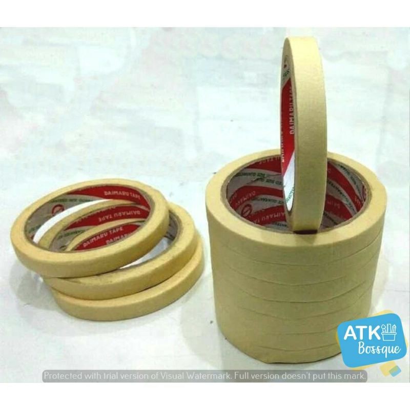 Jual DAIMARU masking tape 12mm x 21m lakban kertas 1/2"inch | Shopee ...