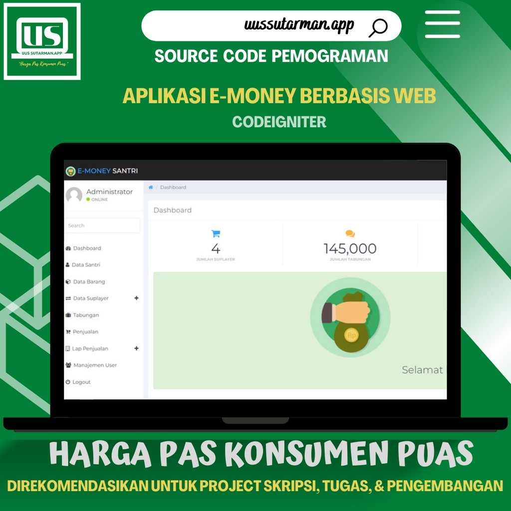 Jual Source Code Aplikasi E-Money dengan Codeigniter | Shopee Indonesia