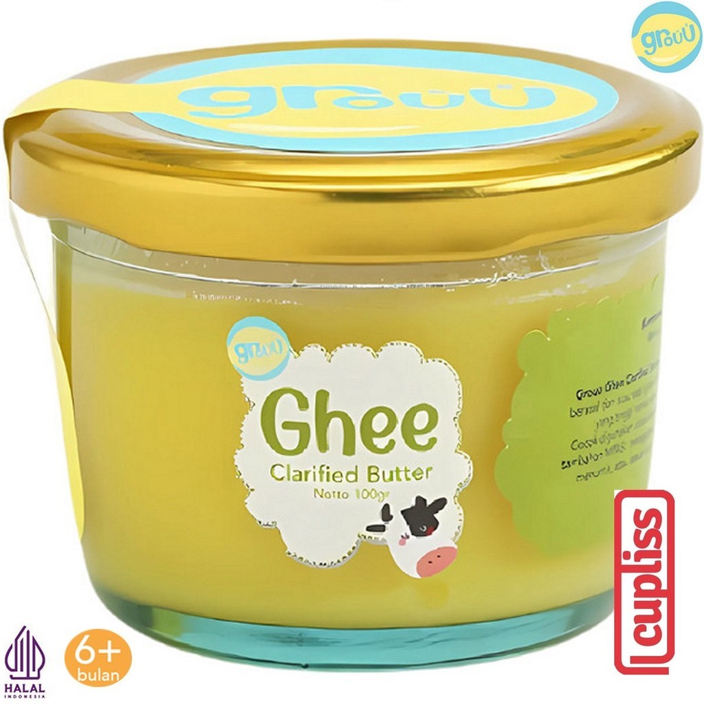 Jual GROUU Original Ghee Clarified Butter Mentega 100ml BB Booster Bayi ...