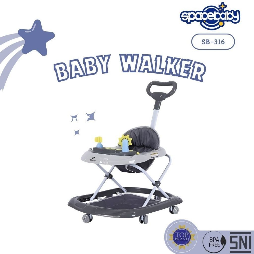 Jual Baby Walker Spacebaby SB 316 / Alat bantu belajar jalan bayi ...