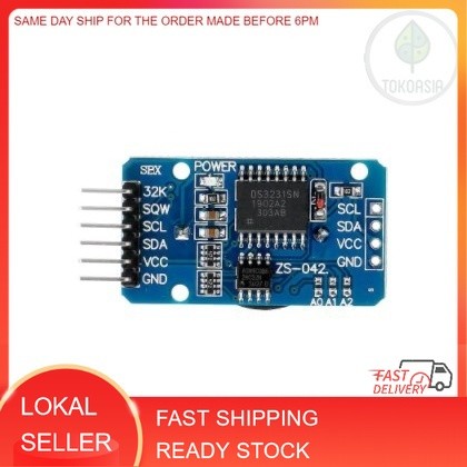 Jual DS3231 AT24C32 IIC Precision RTC Real Time Clock Memory Module arduino iot (disertai ...