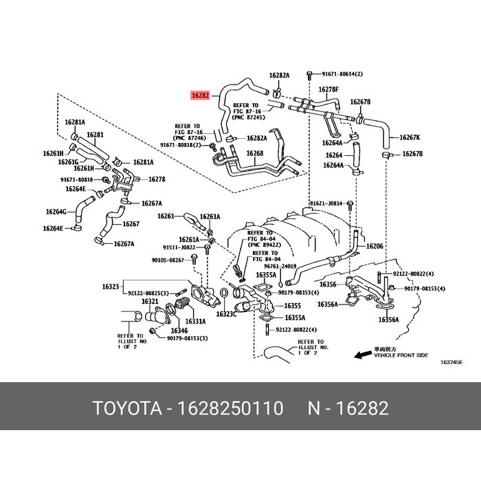Jual READY Selang water bypass no.5 Land Cruiser UZJ200 Original Toyota ...