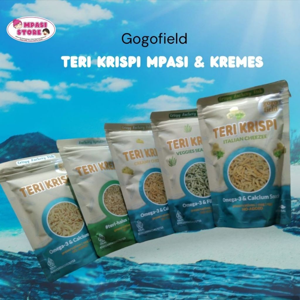 Jual Teri Krispi Mpasi Omega 3 Crispy Anchovy Fish Non MSG | Healthy ...